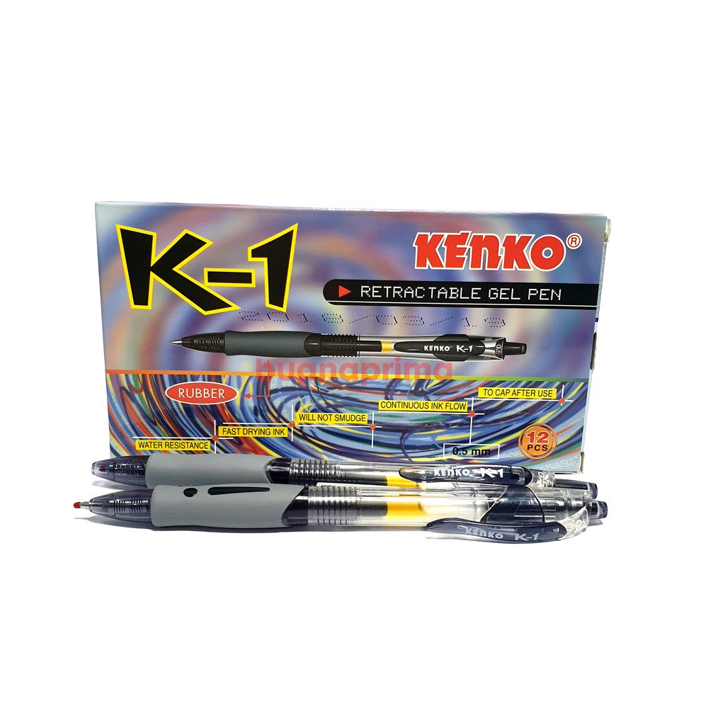 Jual Pulpen Kenko K-1 Pen K1 Gel Cair Pena Hitam Violet Ungu | Shopee Indonesia
