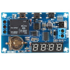 Jual 4D 4TS 12V Relay Cycle Delay Timer 24H Real Clock Control LED Display Module | Shopee Indonesia