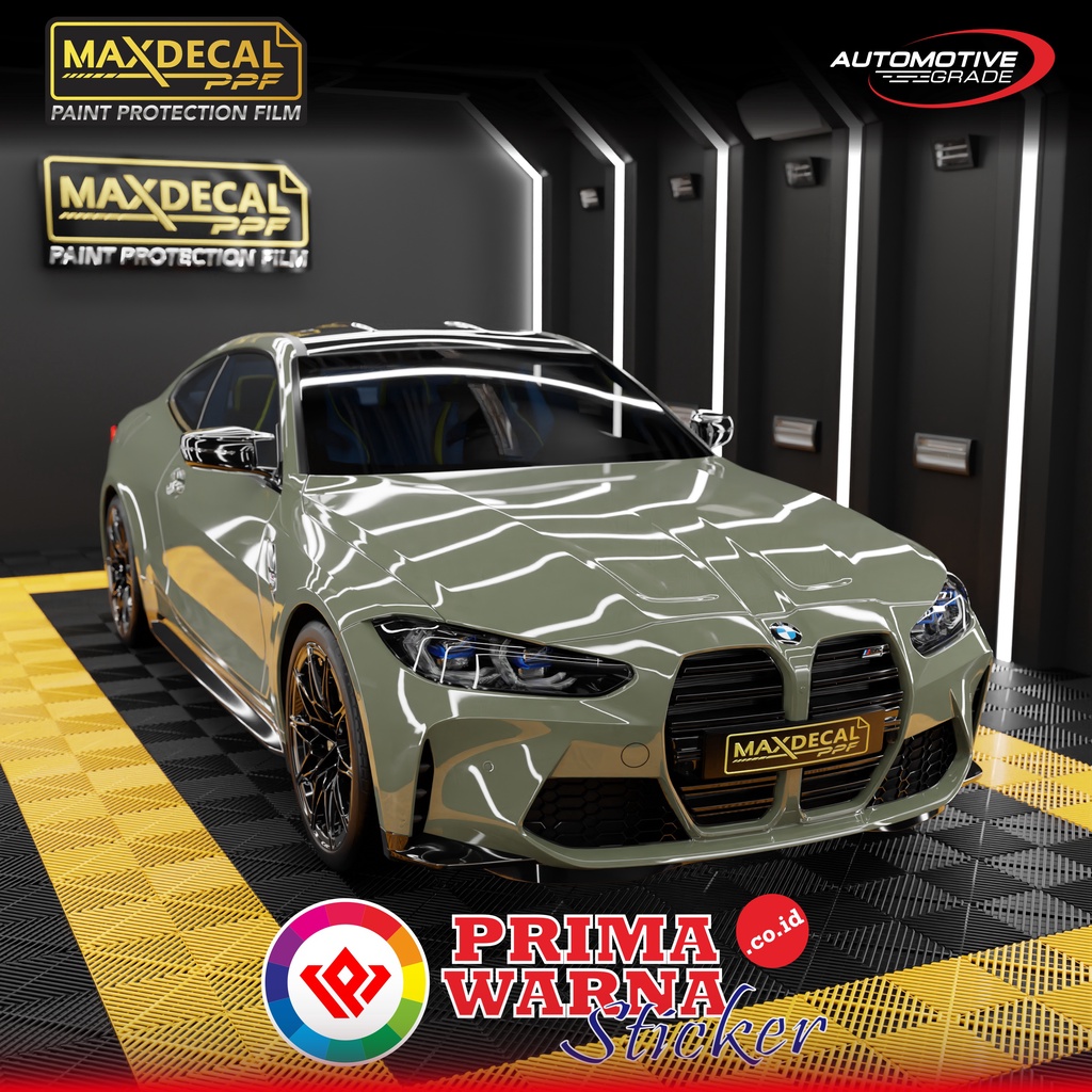 Jual Maxdecal Khaki Green, 9800 SWG G074, Super Wet Gloss Premium Wrap ...