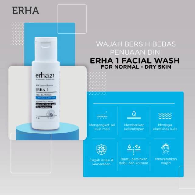 Jual Erha Facial Wash (Erha 2) atau (Erha 1) | Shopee Indonesia