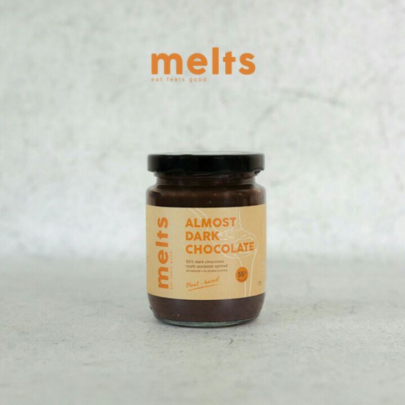 Jual Melts Almost Dark Chocolate Spread Selai Dark Coklat | Shopee ...