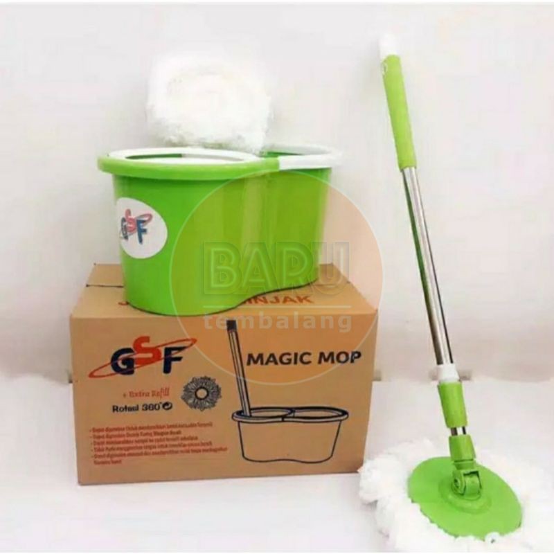 Jual Magic Mop Gsf G-433 Pel Putar Otomatis Extra Refill | SET ALAT PEL ...