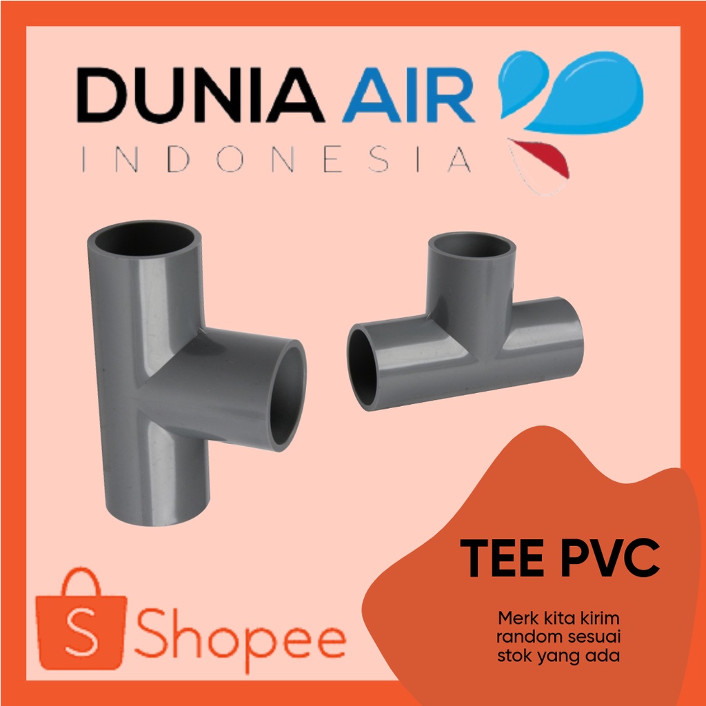 Jual TEE PVC AW 1" SOCKET SOKET SOK CABANG TIGA T PVC 1 INCH | Shopee ...