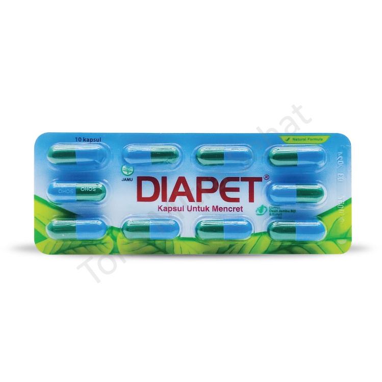 Jual DIAPET 10 Kapsul / OBAT DIARE DEWASA / OBAT MENCRET / MULES ...