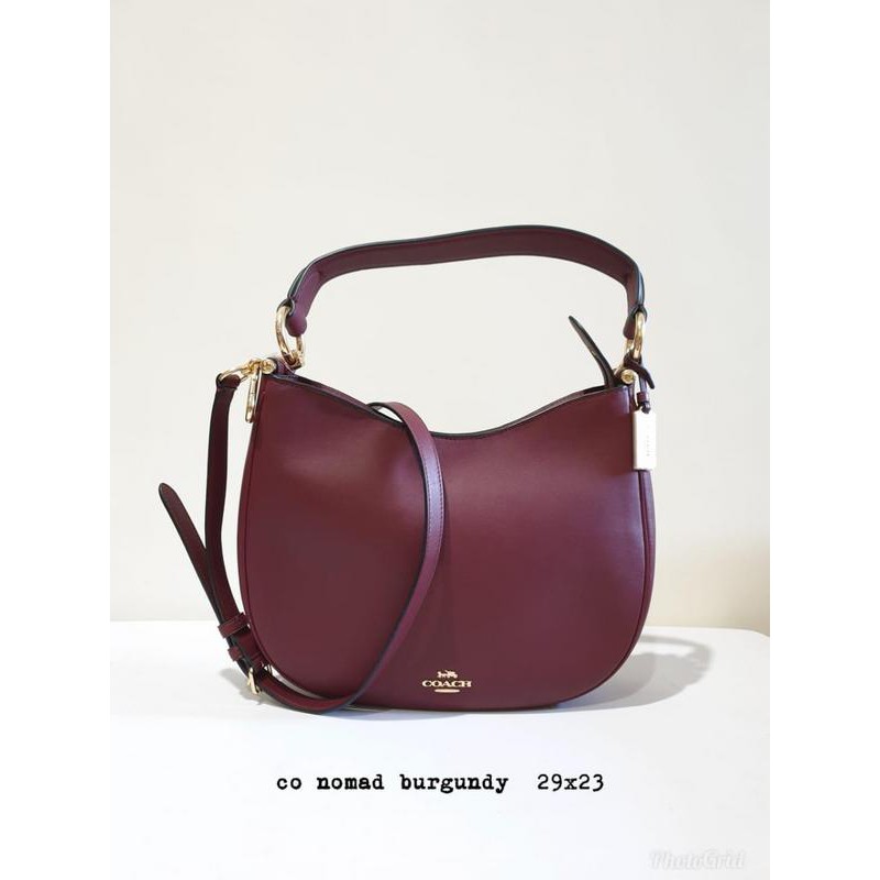 Jual tas coach nomad satchel burgundy | Shopee Indonesia