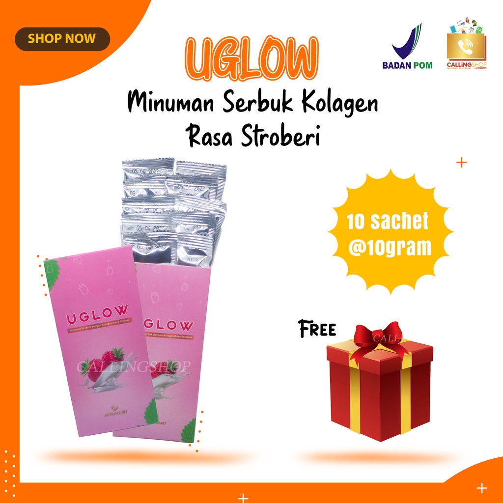 Jual U-GLOW SUSU COLLAGEN DAN PEMUTIH BPOM | Shopee Indonesia