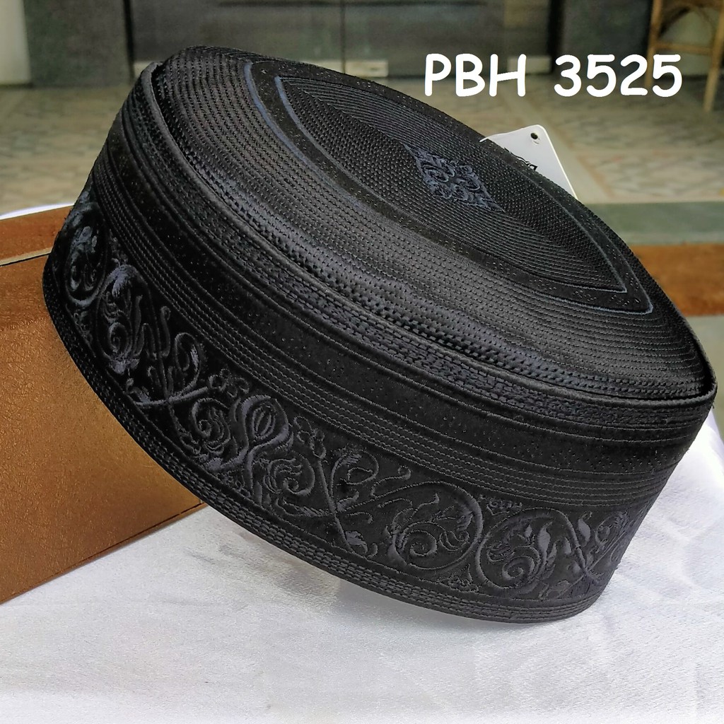 Jual Songkok Sudemala/ Songkok Haji Hitam PBH 3525/ PECI/ KOPYAH ...