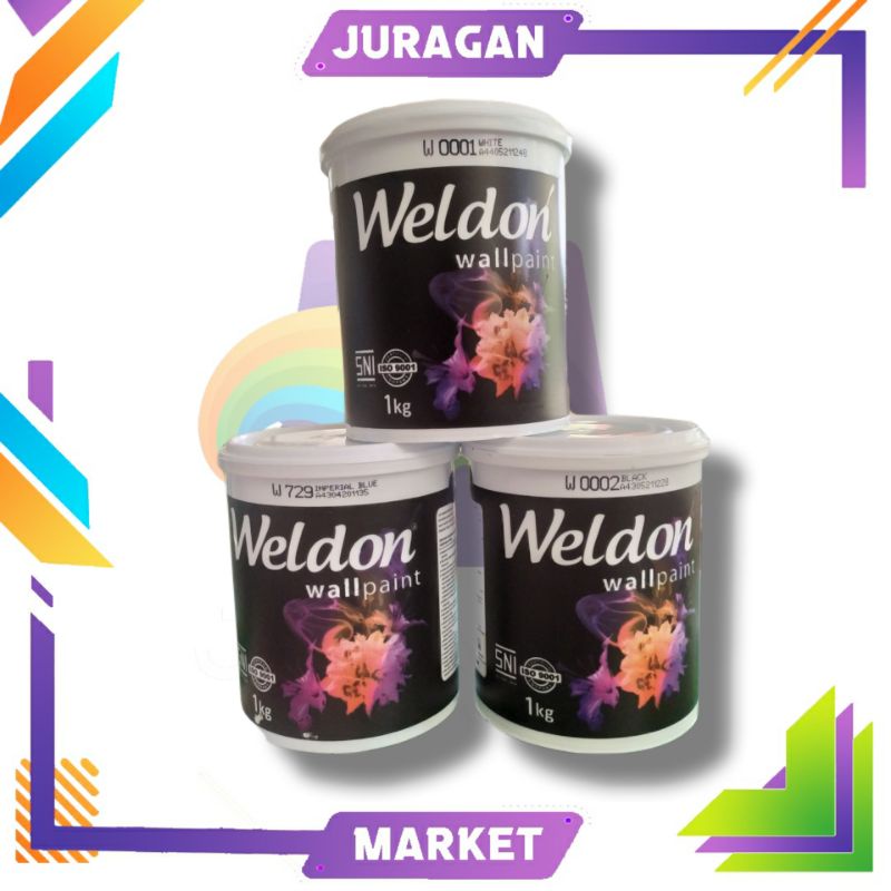 Jual CAT TEMBOK WELDON INTERIOR 1 KG | Shopee Indonesia
