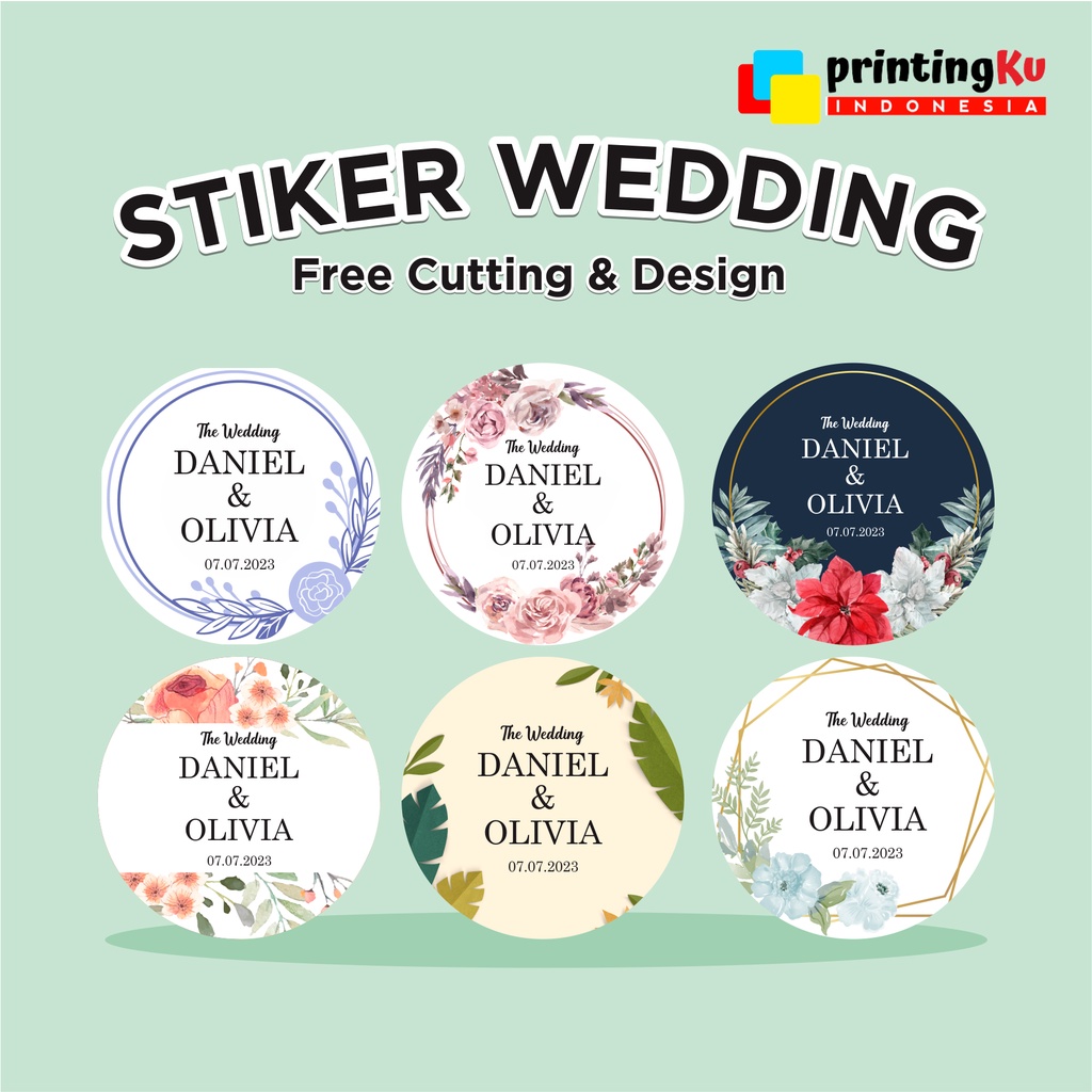 Jual Sticker Wedding/Stiker Nikah/Souvenir Nikah/Sticker Bulat/Segel ...