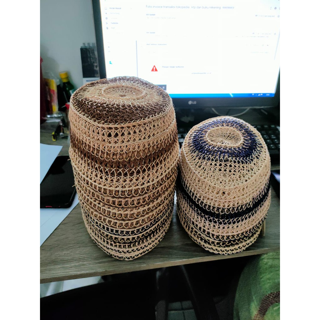 Jual Peci / Kopiah Rotan Khas Kalimantan 02 | Shopee Indonesia
