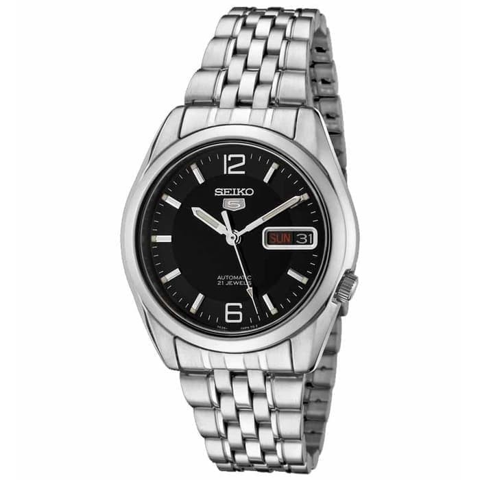 Jual Jam Tangan Pria Seiko 5 SNK393 SNK393K1 Full Silver Black Original ...