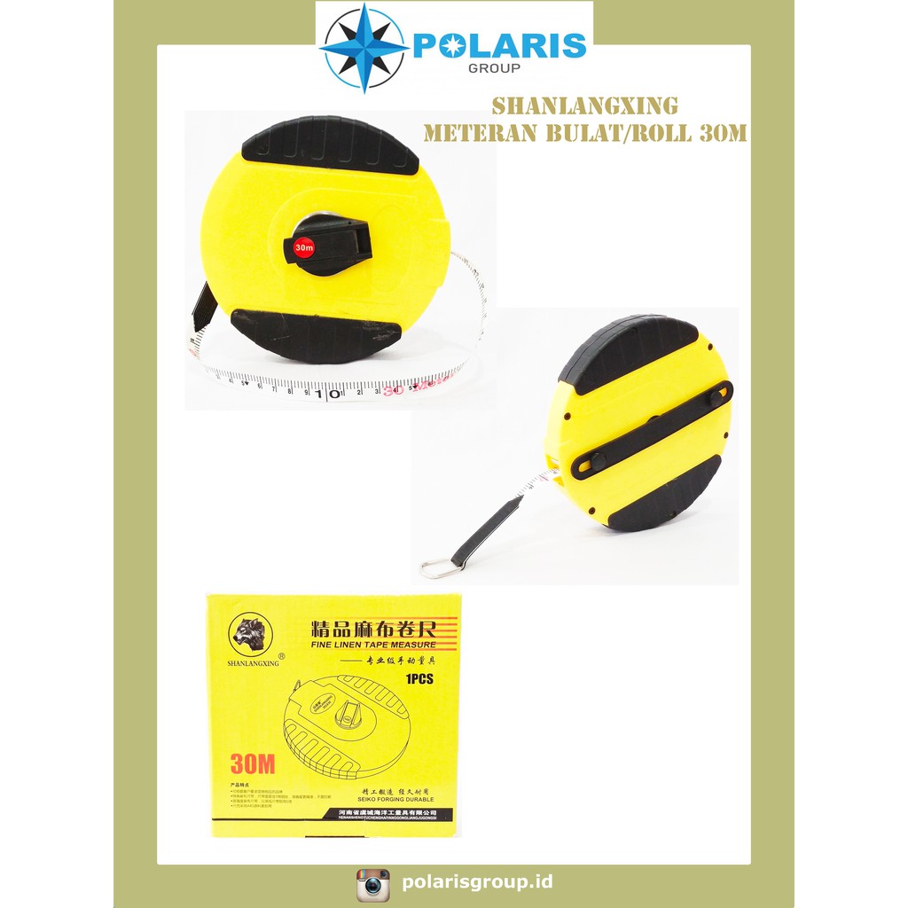 Jual METERAN / METERAN BULAT 30 METER / SHANLANGXING | Shopee Indonesia
