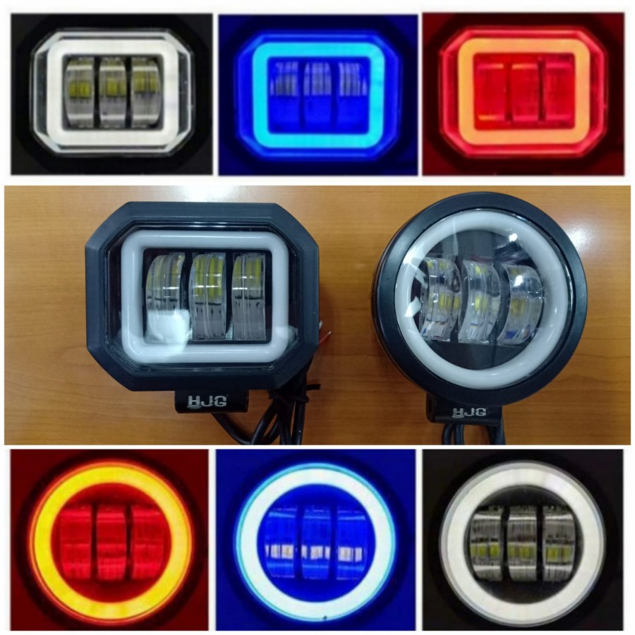 Jual Lampu Sorot LED 30W 3 Mata Kotak/Bulat | Shopee Indonesia