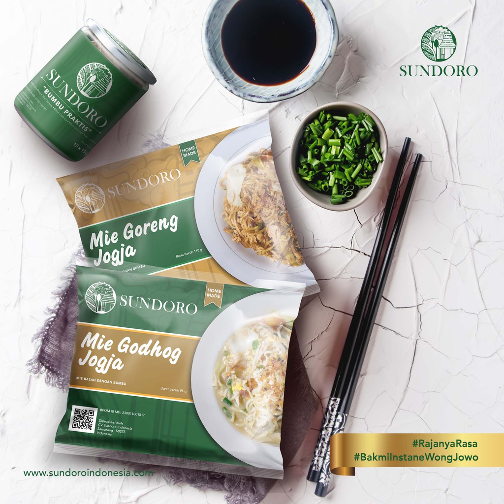 Jual Bakmi dan Bumbu Sundoro Paket (2 Mie Godhog, 2 Mie Goreng, 1 Bumbu ...