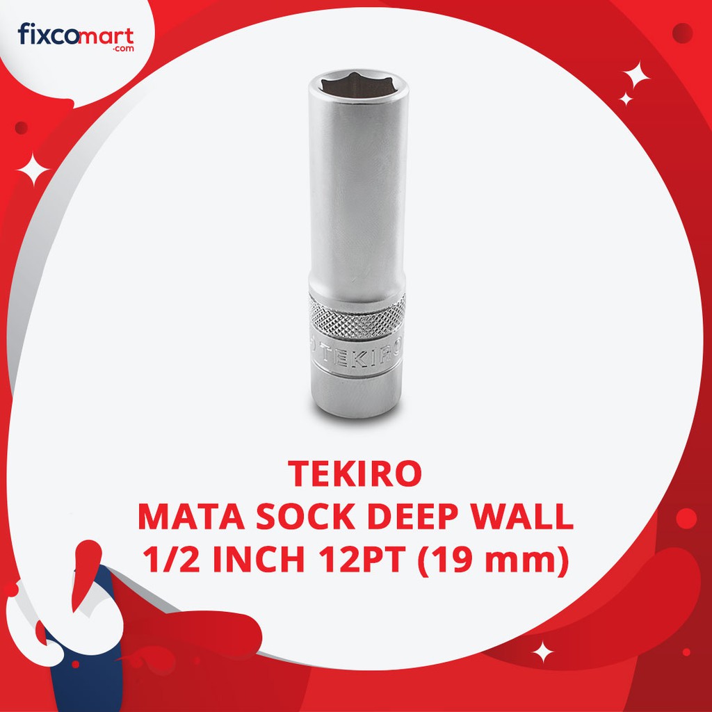 Jual Tekiro Mata Sock Deep Waal 1/2 Inch 19 Mm 12Pt | Shopee Indonesia
