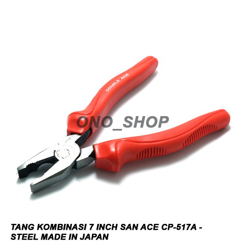 Jual Tang Kombinasi 7 Inch San Ace CP-517A - Steel Made in Japan | Shopee Indonesia