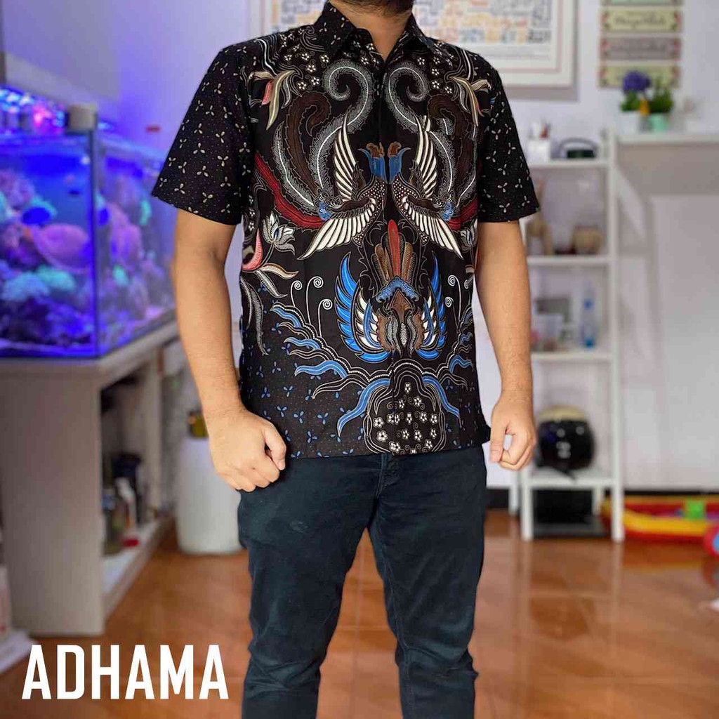 Jual Baju Batik Pria Reguler Fit Motif Adhama | Shopee Indonesia