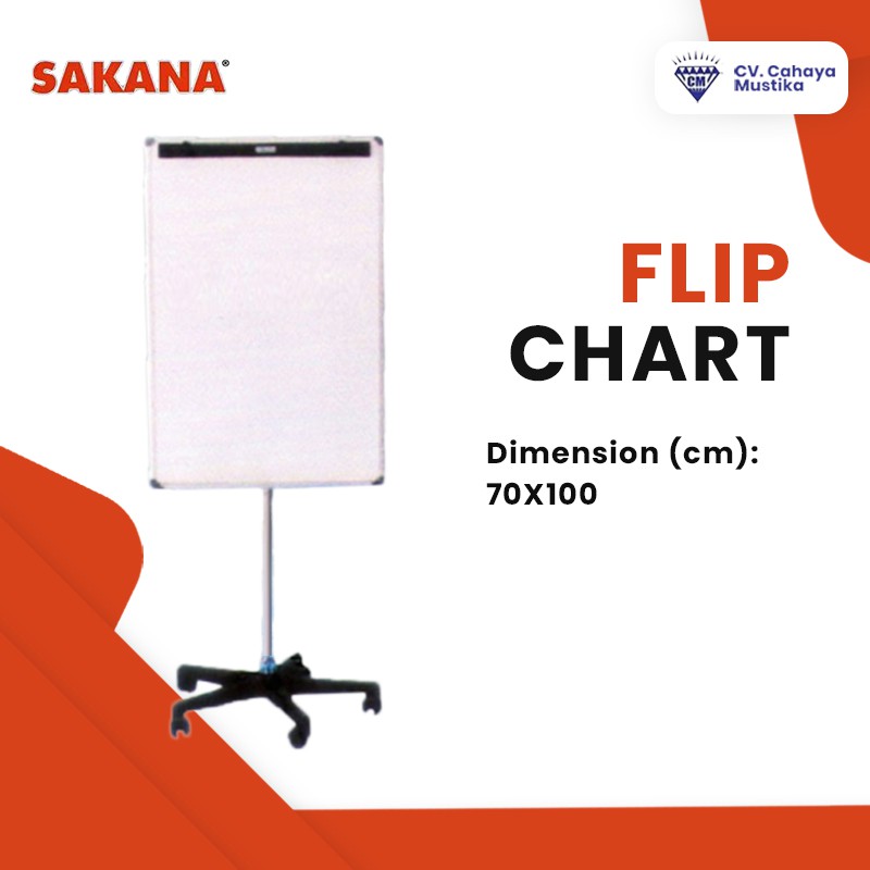 Jual Jual Flipchart Sakana Uk 70x100 Roda Lima - Harga Flip Chart Di ...