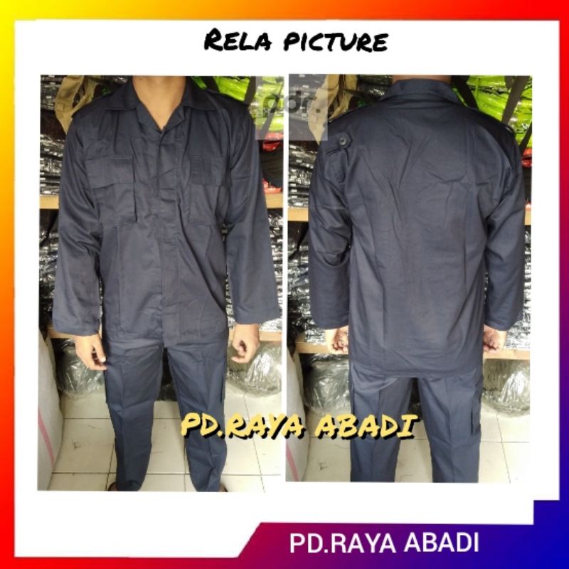 Jual Seragam satpam / seragam pdl satpam / seragam pdl biru / srragam security | Shopee Indonesia