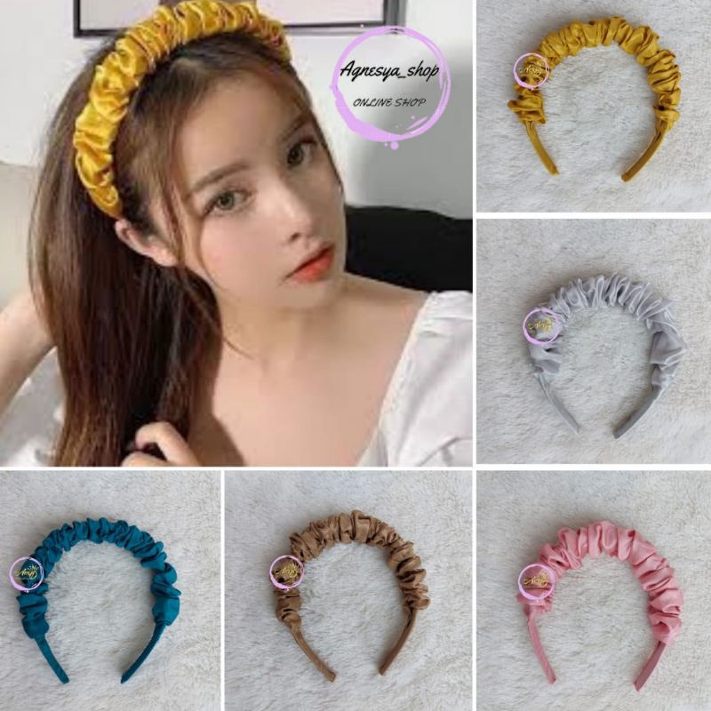 Jual BANDANA SCRUNCHIE/BANDO RAMBUT/ACCESORIES RAMBUT | Shopee Indonesia
