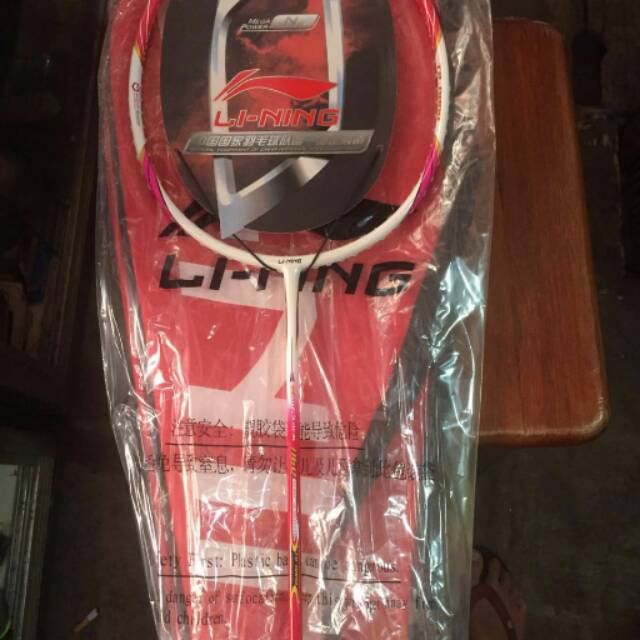 Jual Raket Lining N60 Putih Pink Free tas Dan grip | Shopee Indonesia