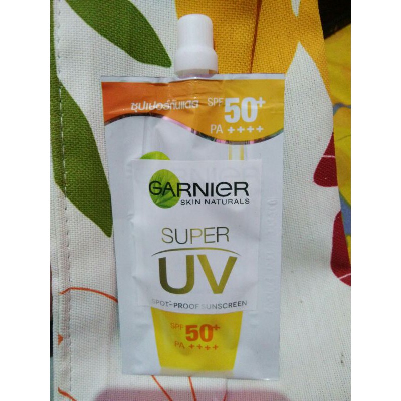 Jual Garnier Super UV SPF50+PA++++ Sachet 7ml | Shopee Indonesia