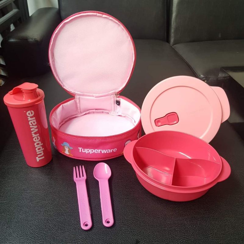 Jual Crystalwave Lunch set tempat bekal makan Tupperware | Shopee Indonesia