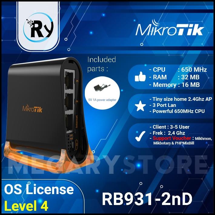 Jual Mikrotik Rb931-2Nd Hap-Mini Router Wireless | Shopee Indonesia