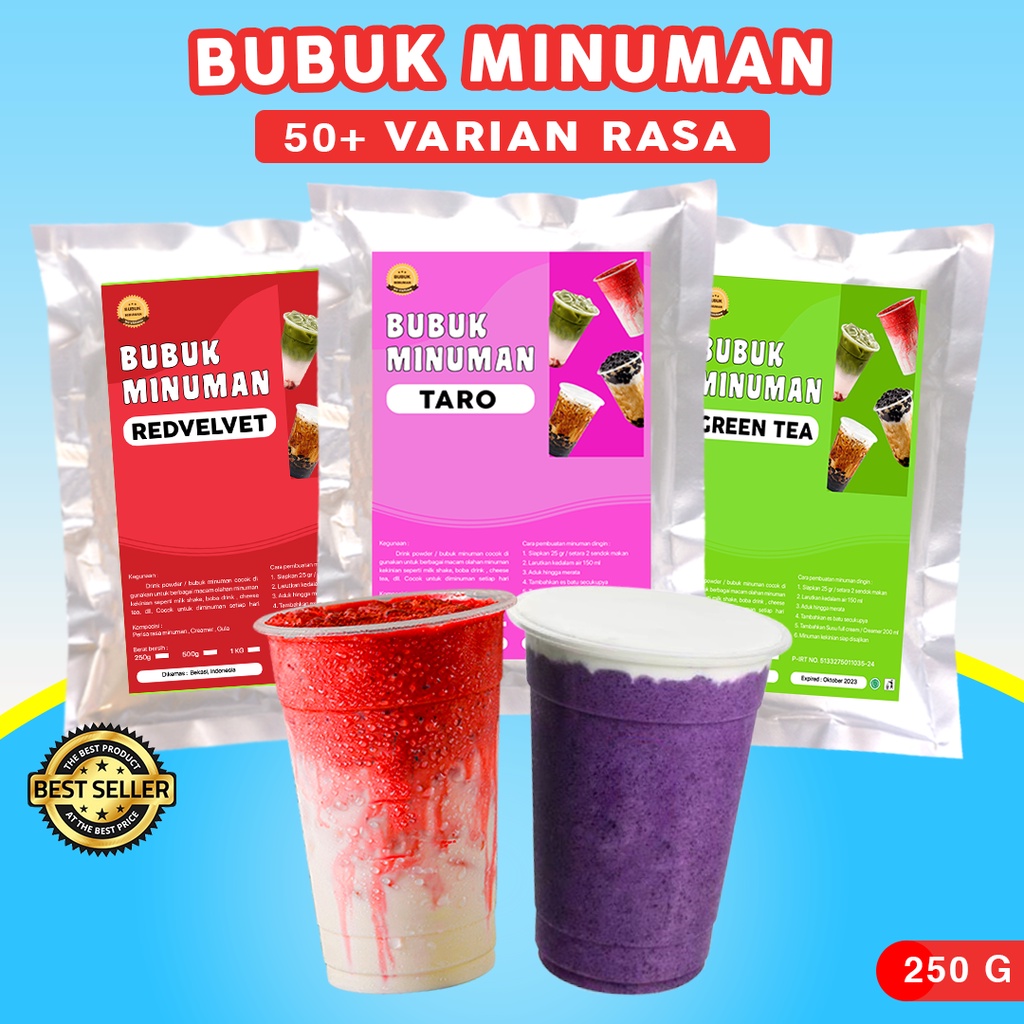 Jual BUBUK MINUMAN RASA 250GR / SERBUK MINUMAN RASA / BUBUK MINUMAN ...