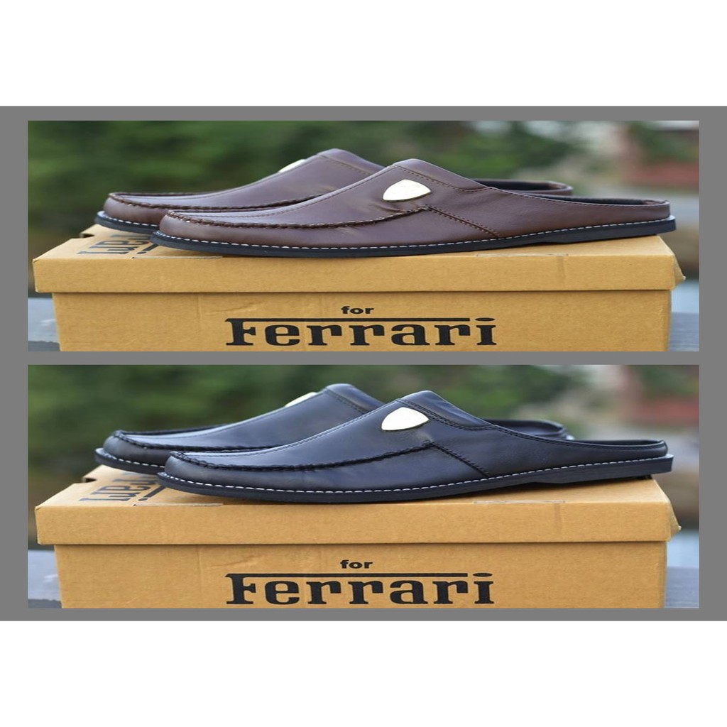 Jual sepatu pria kasual slop bikers ferrari bustong | Shopee Indonesia
