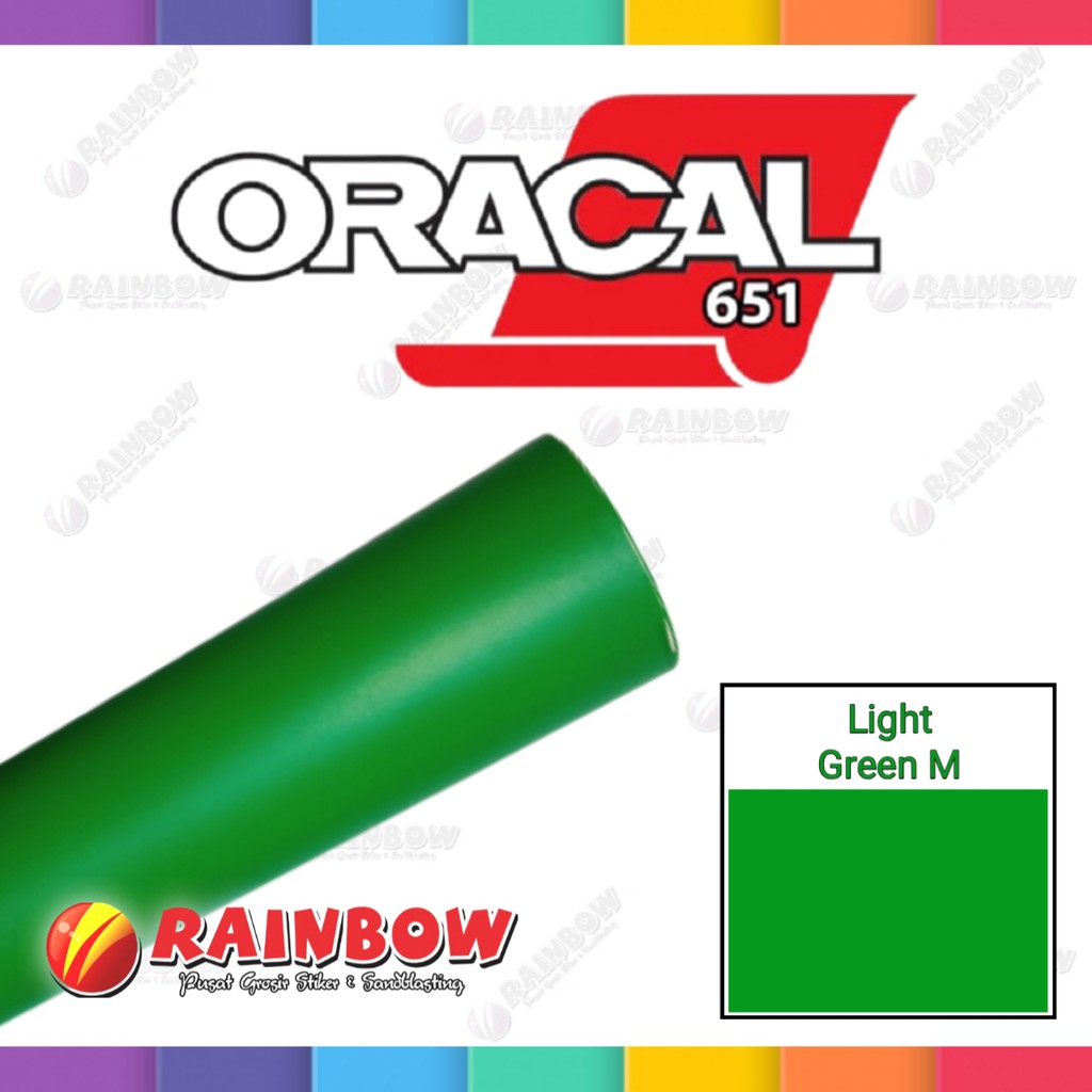 Jual Stiker / Sticker ORACAL 651 062 Light Green Matte | Rainbow Stiker ...