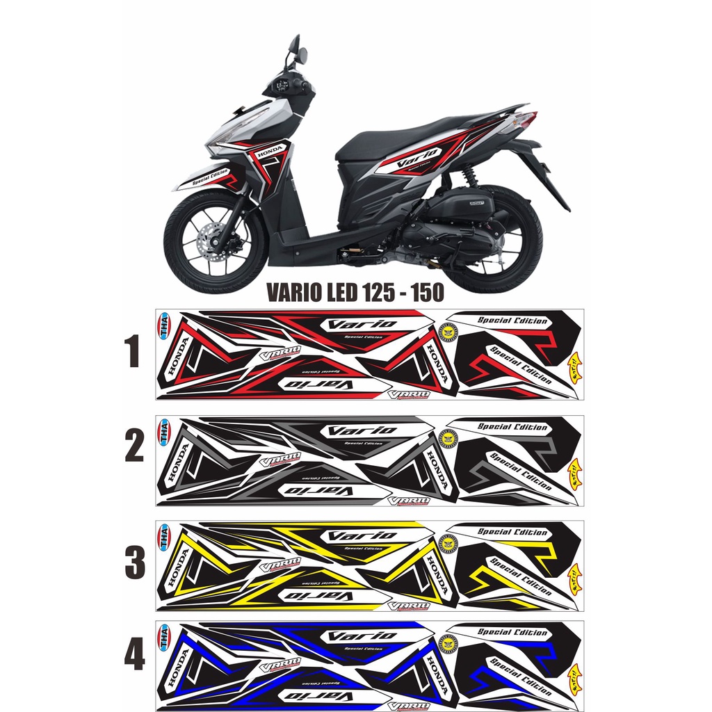 Jual STIKER COD / VARIASI MOTOR STRIPING CUSTOM HONDA VARIO LED 150-125 STICKER VARIASI/STRIPING ...
