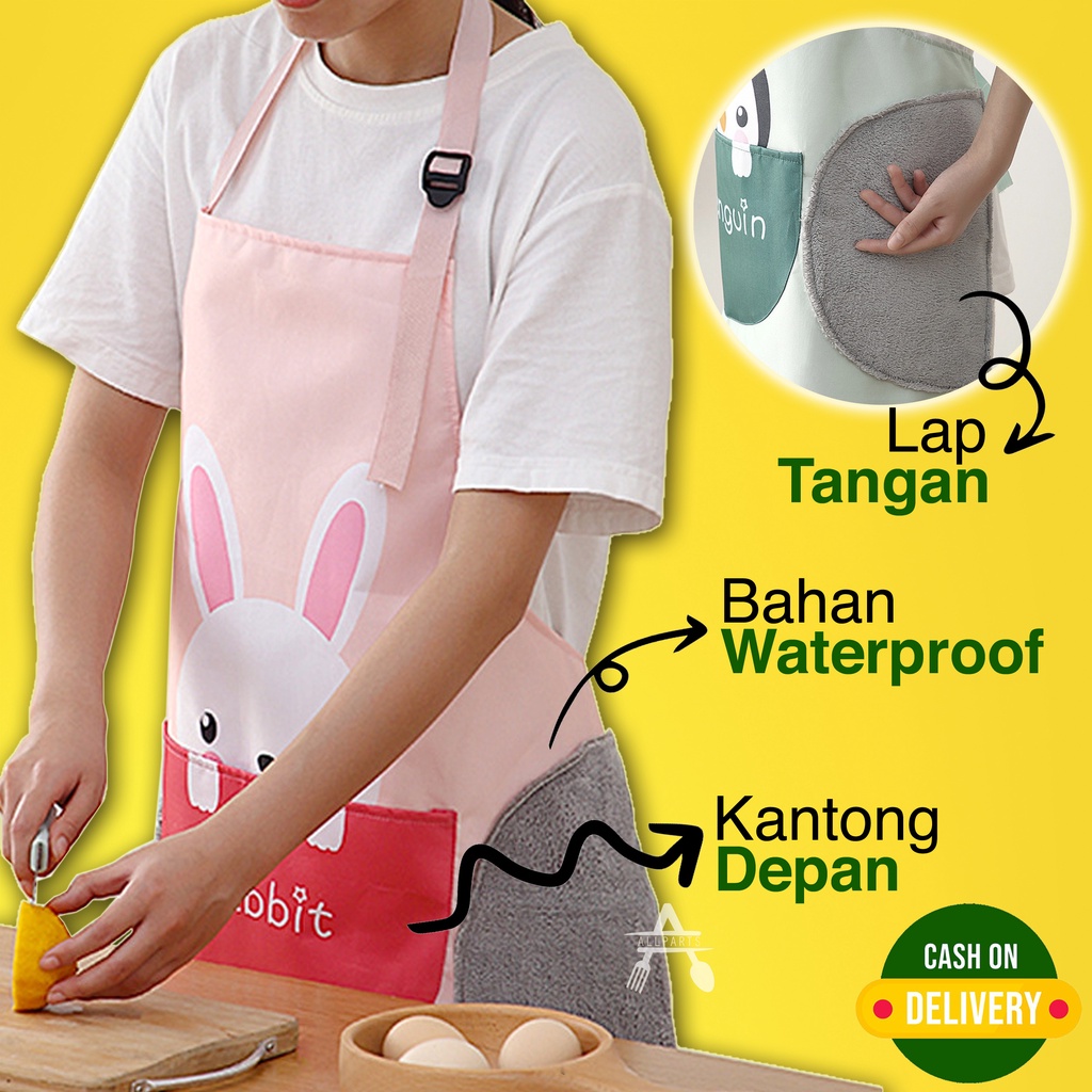 Jual APRON BAJU MASAK CELEMEK WATERPROOF MASAK DEWASA KAIN C95 CELMEK ...