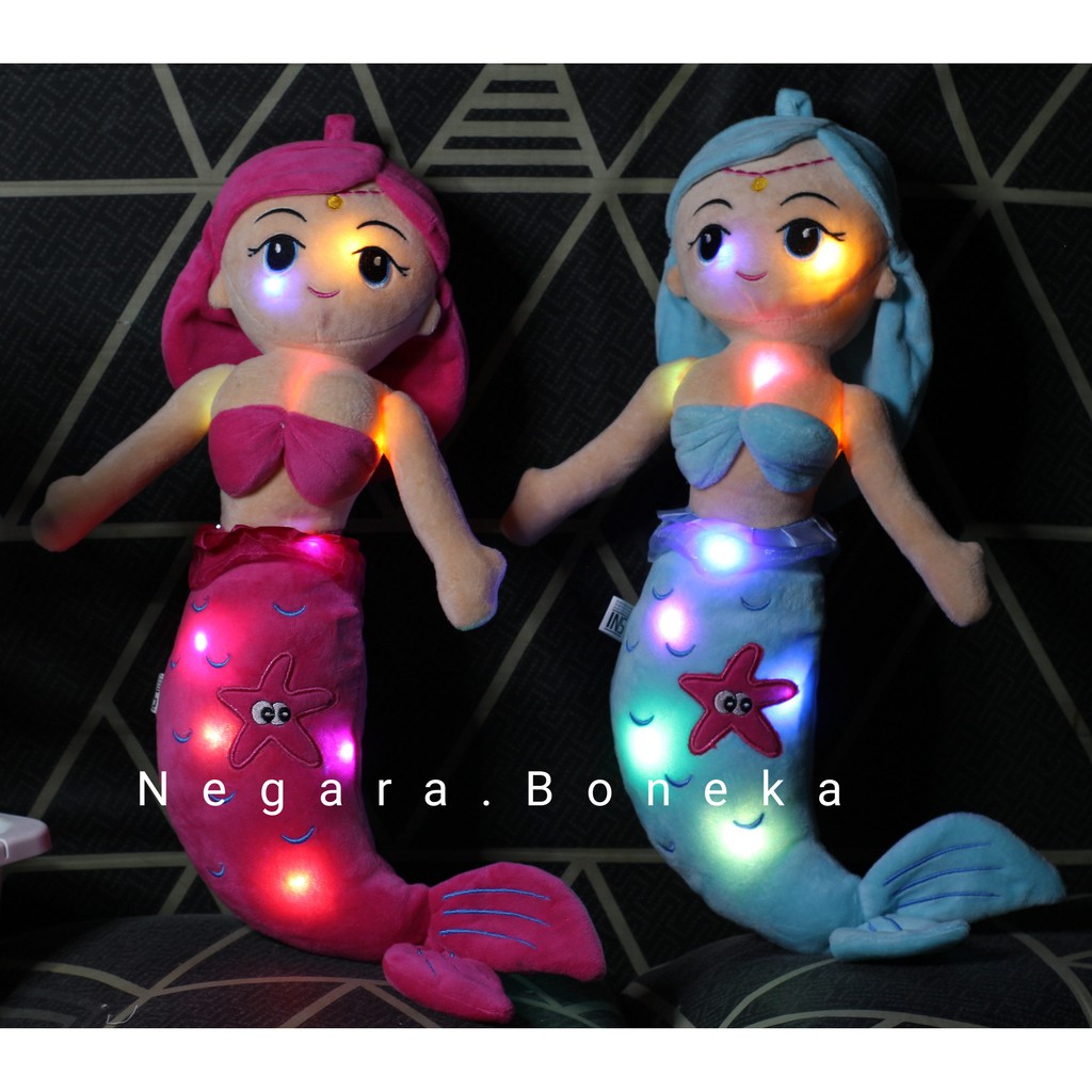 Jual Boneka Mermaid Ratu Queen Putri Duyung Import LED dapat Menyala ...
