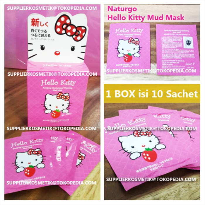 Jual Naturgo Hello Kitty (Facial Whitening Mud Mask / Mask Lumpur HK ...