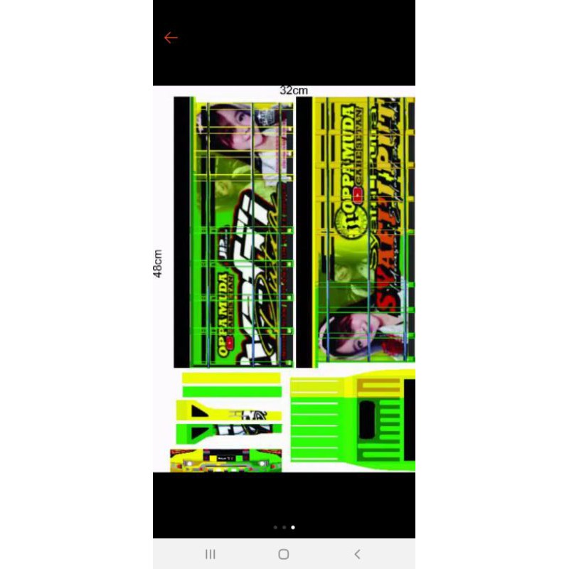 Jual PRODUCT KHUSUS CEK OUT 4LEMBAR STICKER (2lembar untuk 1 truck ...