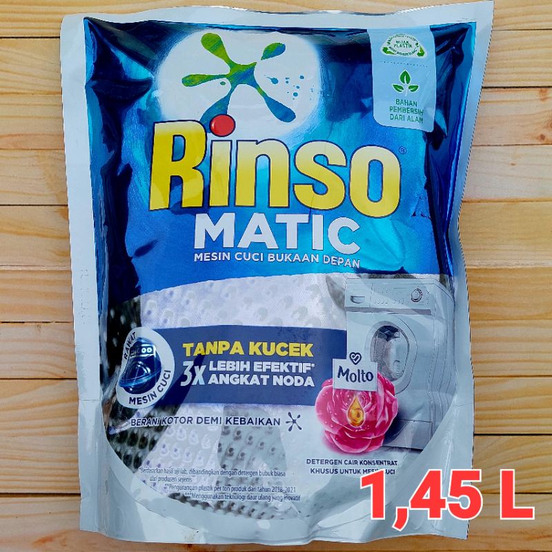 Jual Rinso Matic Liquid Front Load 1.45L Rinso Matic Cair Bukaan Depan 1.45 L | Shopee Indonesia