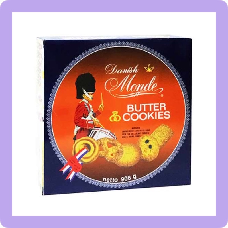 Jual Danish Monde Butter Cookies 908gr Biscuit Monde Kaleng 908gr ...