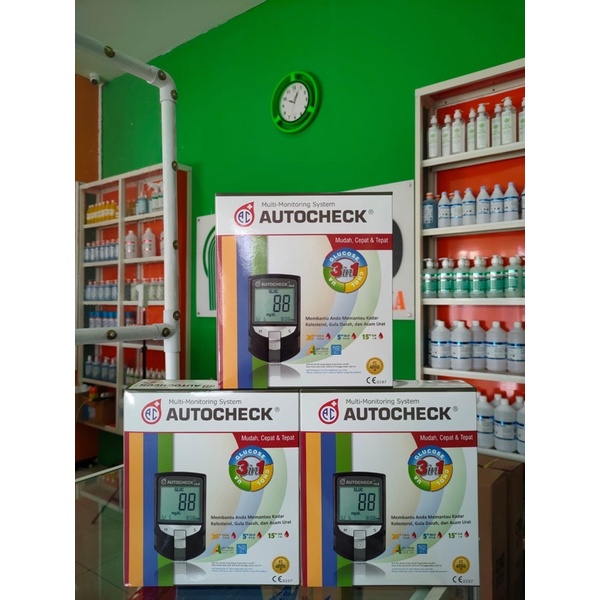 Jual AUTOCHECK Multi Monitoring (alat cek gula darah, asam urat, dan ...