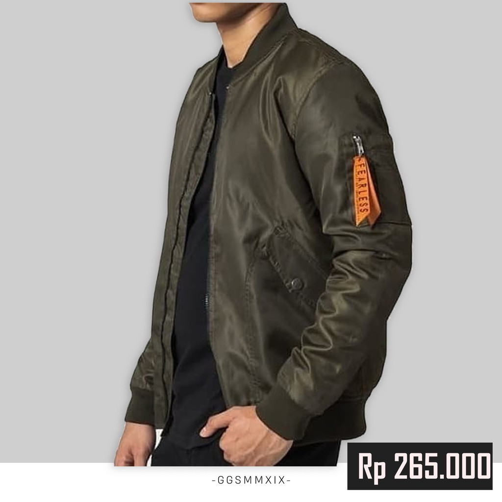 Jual Jacket Bomber Original Fearless New | Jaket Bomber Unisex Original ...