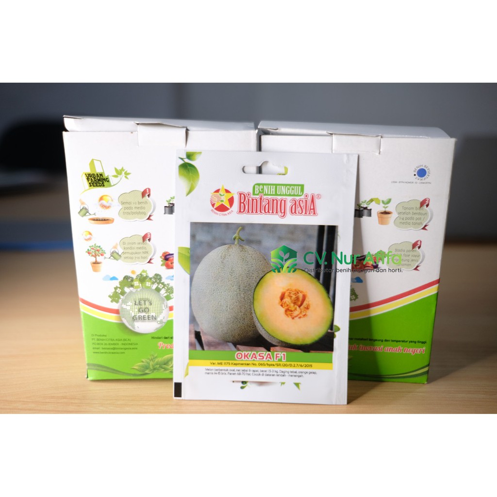 Jual Benih Biji Melon OKASA F1 - Small Pouch (Bintang Asia) | Shopee ...