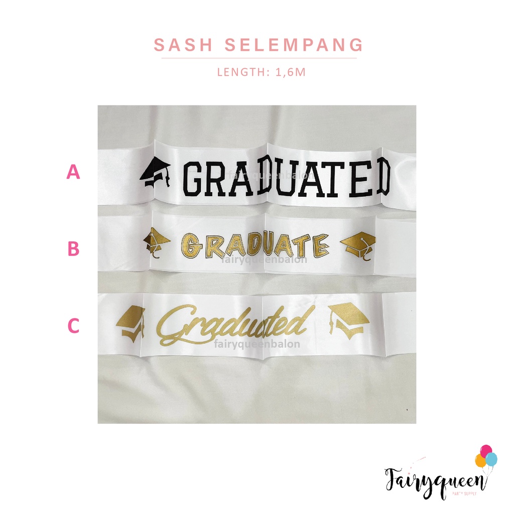 Jual Sash Selempang Graduation / Graduated / Wisuda | Shopee Indonesia