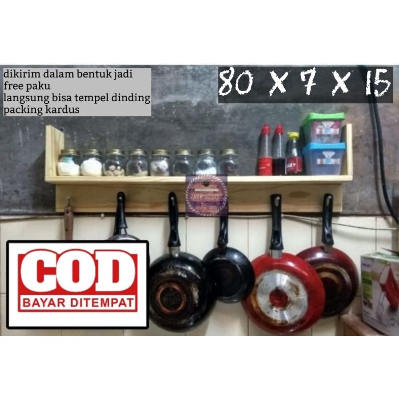 Jual rak bumbu / rak spatula / rak bumbu tempel dinding | Shopee Indonesia