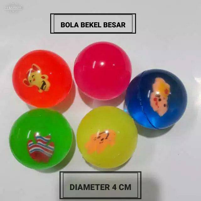 Jual BOLA BEKEL BESAR WARNA WARNI DIAMETER 4 CM | Shopee Indonesia