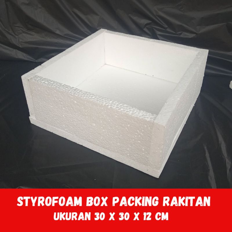 Jual styrofoam / sterofoam box packing rakitan 30 x 30 x 12 cm | Shopee ...