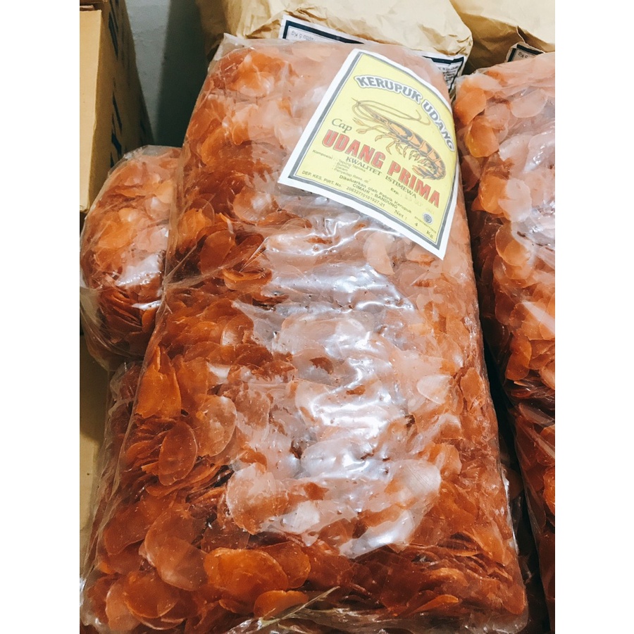 Jual Kerupuk Udang Warga Kuning / Kerupuk oren / Kerupuk Seblak Mentah ...