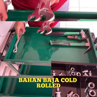 Jual ISKU Trollies Bengkel Rak 3 Susun Trolly Trolley perkakas tools ...