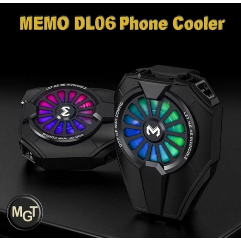 Jual MEMO DL06 Cooler HP Radiator Phone Cooler Cooling Fan RGB Mobile ...
