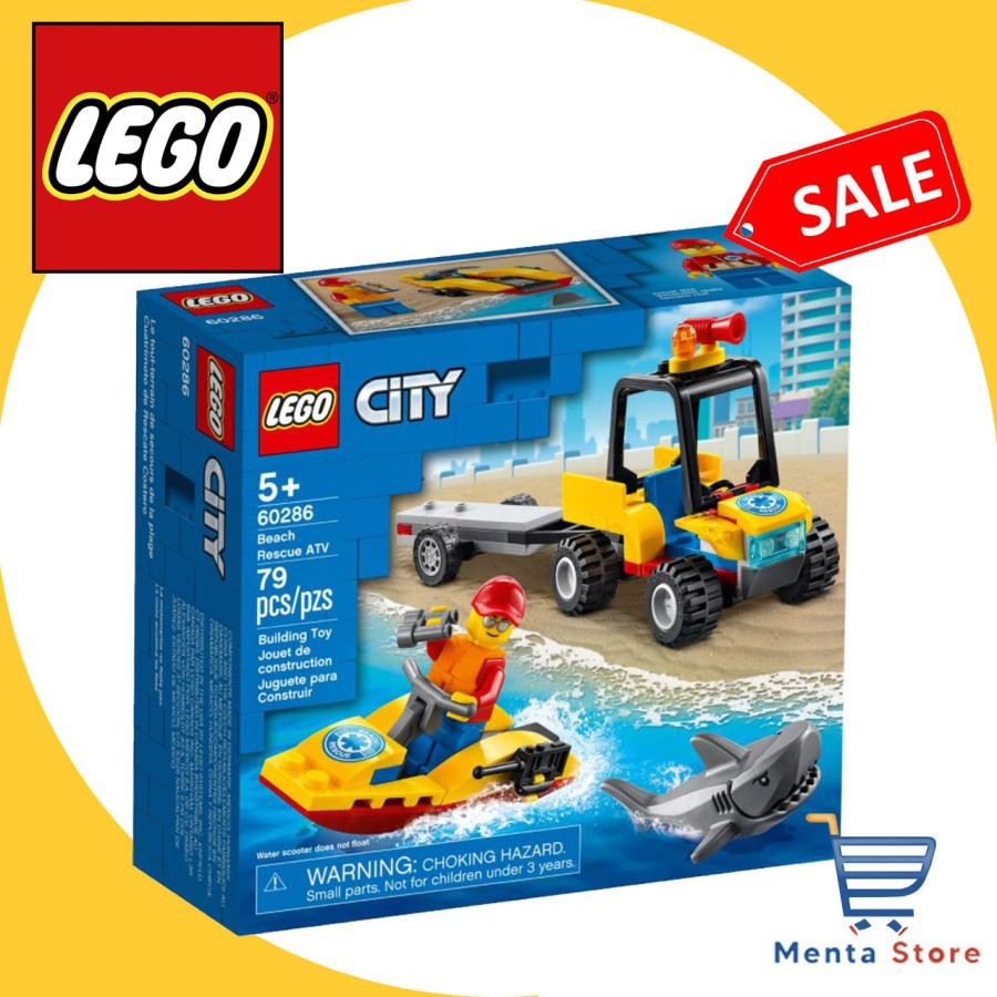 Jual LEGO City 60286 Beach Rescue ATV Pantai Everyday Hero Trailer Boy ...