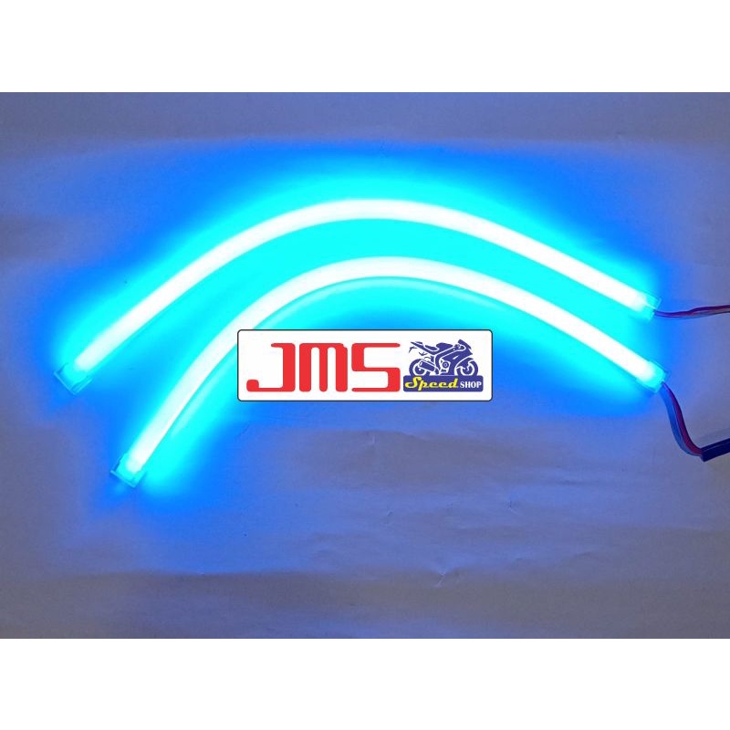 Jual lampu alis drl led bull aes ukuran 30/60 cm putih biru merah hijau ...